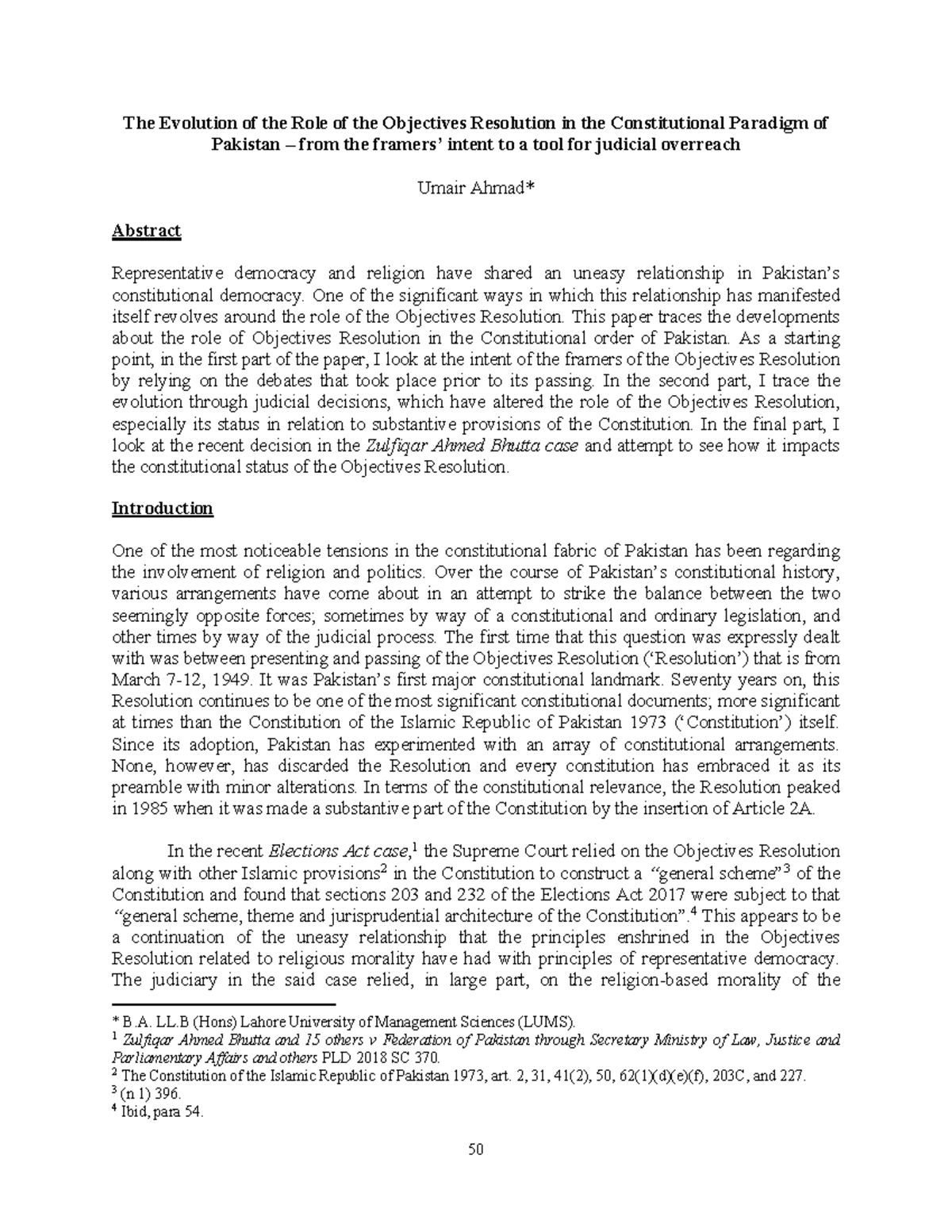 Final the evolution of the role of the objectives resolution in the ...