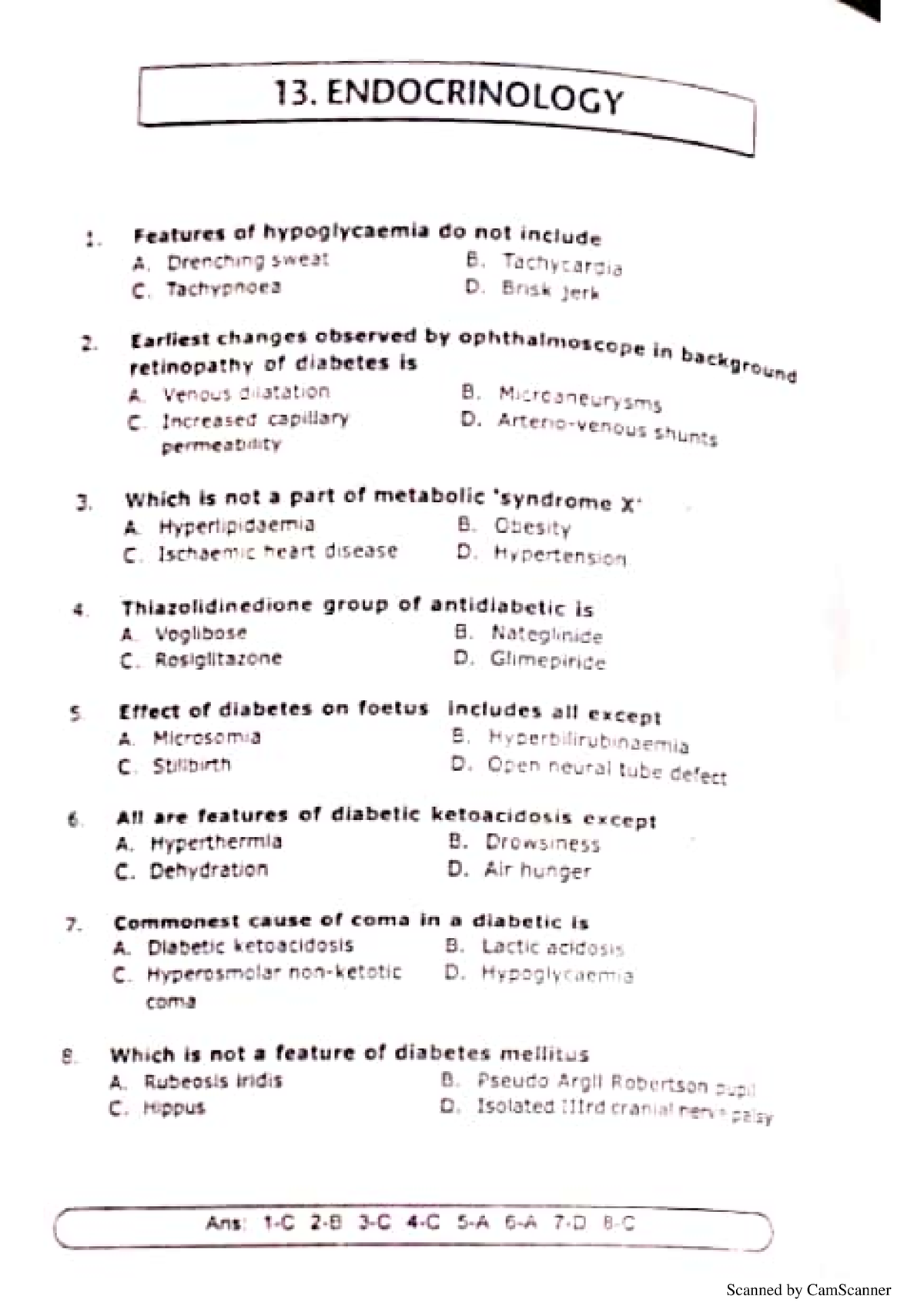 13 kumar MCQ“Endocrine“ - Endocrinology system - Studocu