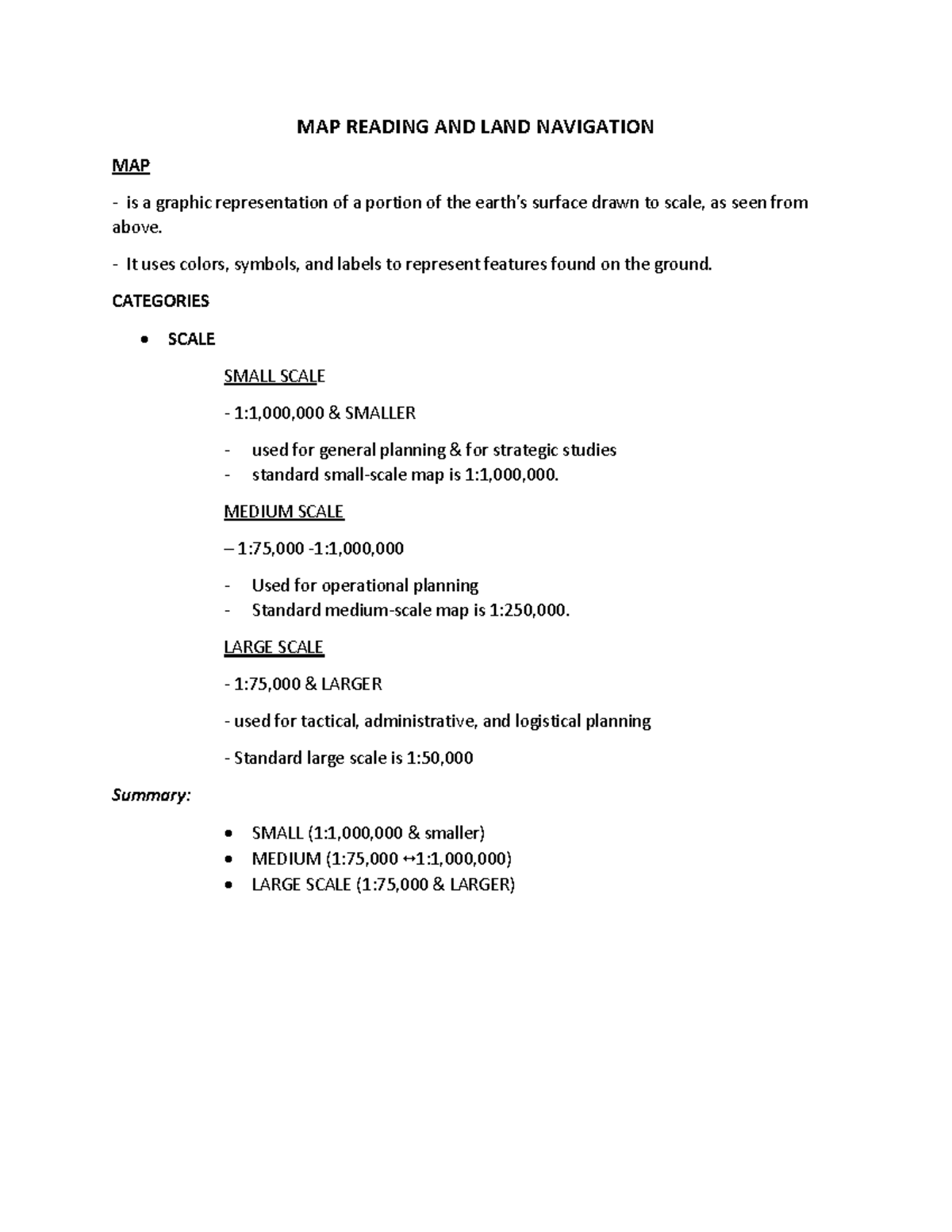 Map and Navigation and Life Support - MAP READING AND LAND NAVIGATION ...