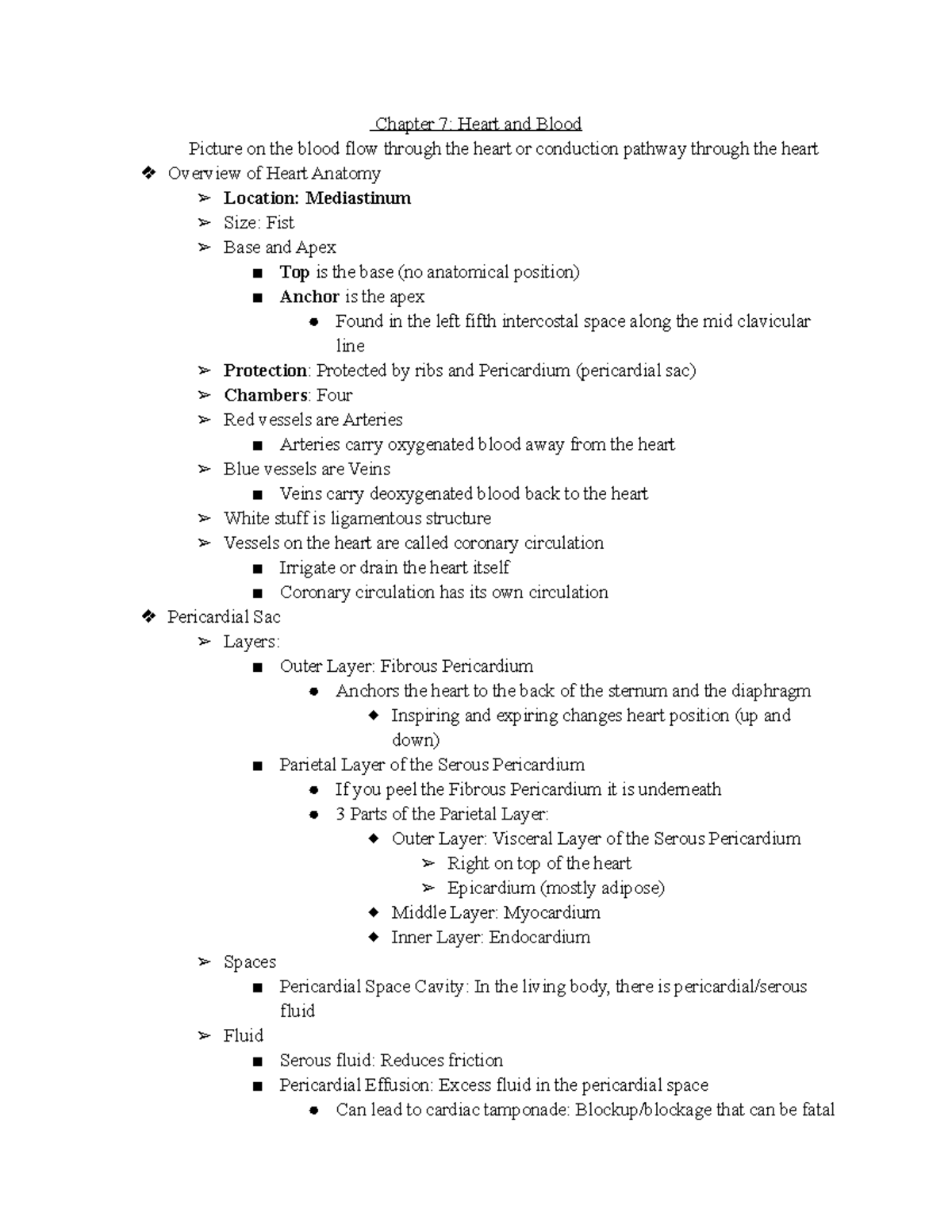 Chapter 7 Heart and Blood - Chapter 7: Heart and Blood Picture on the ...