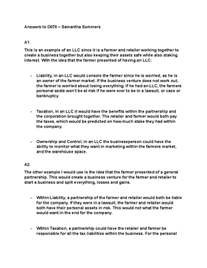 D078 Task 1 - Passed first try - 1 TEM1 – TEM1 TASK 1: ORGANIZATIONAL ...