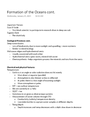 Upwelling and Downwelling + Waves and Tides - Lecture 4 - Upwelling and ...
