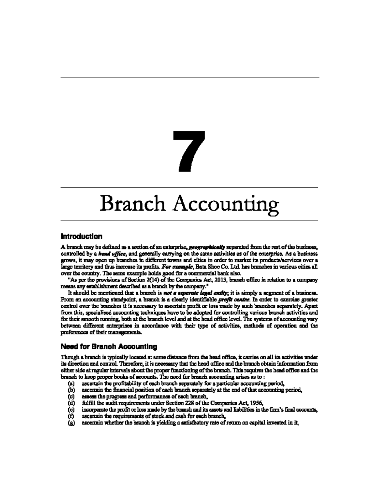 Unit Branch Accounting - accounts - Studocu