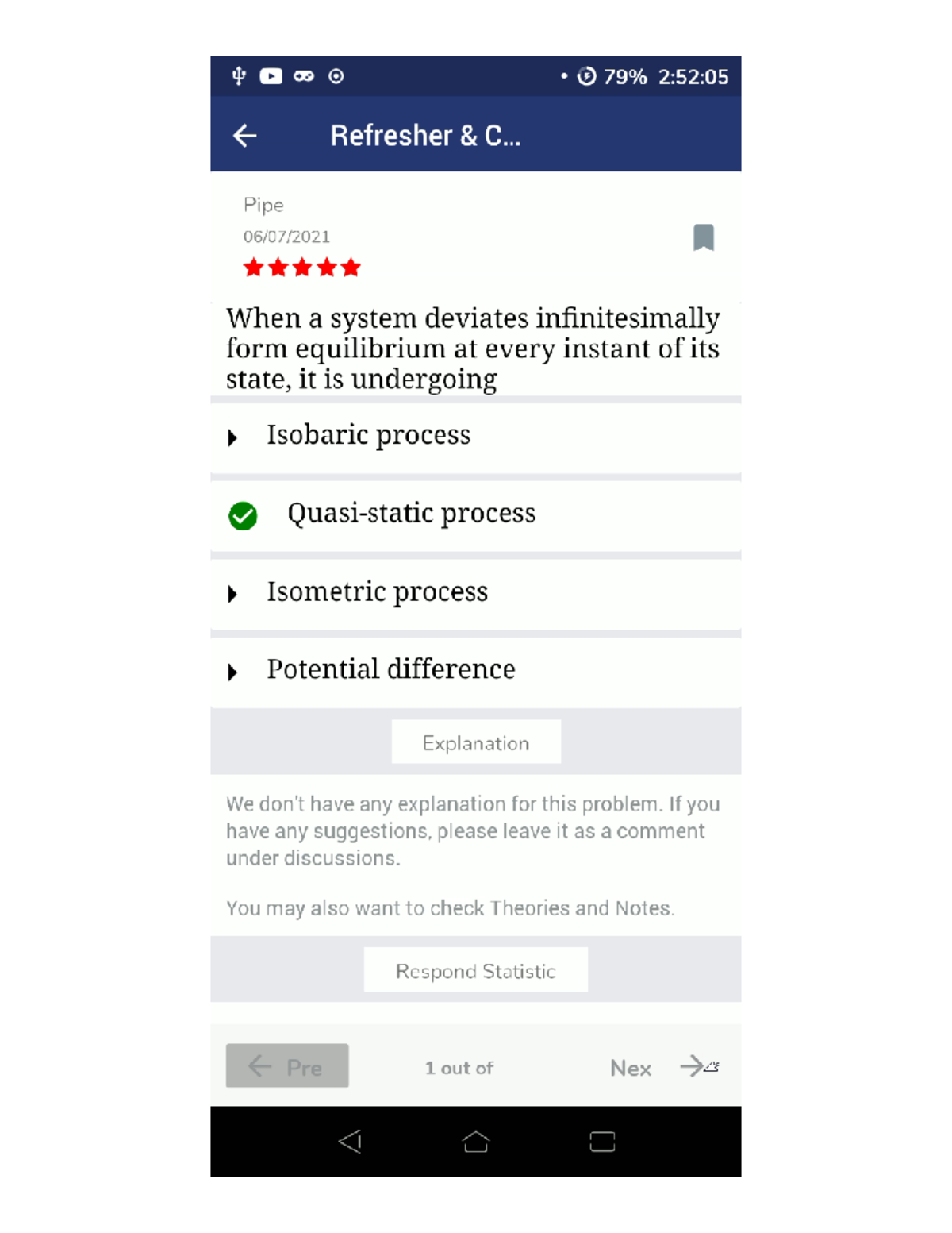PIPE RCE 1.1 (Refresher Coaching Enhancement) - mechanical engineering - Studocu