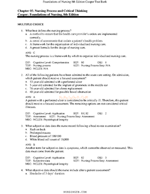 Chapter 11 - 2023 - NURSINGTB Chapter 11: Admission, Transfer, and ...