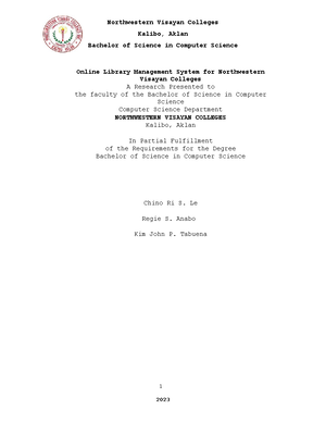 Queuing-System-Documents - Kalibo, Aklan Bachelor of Science in ...