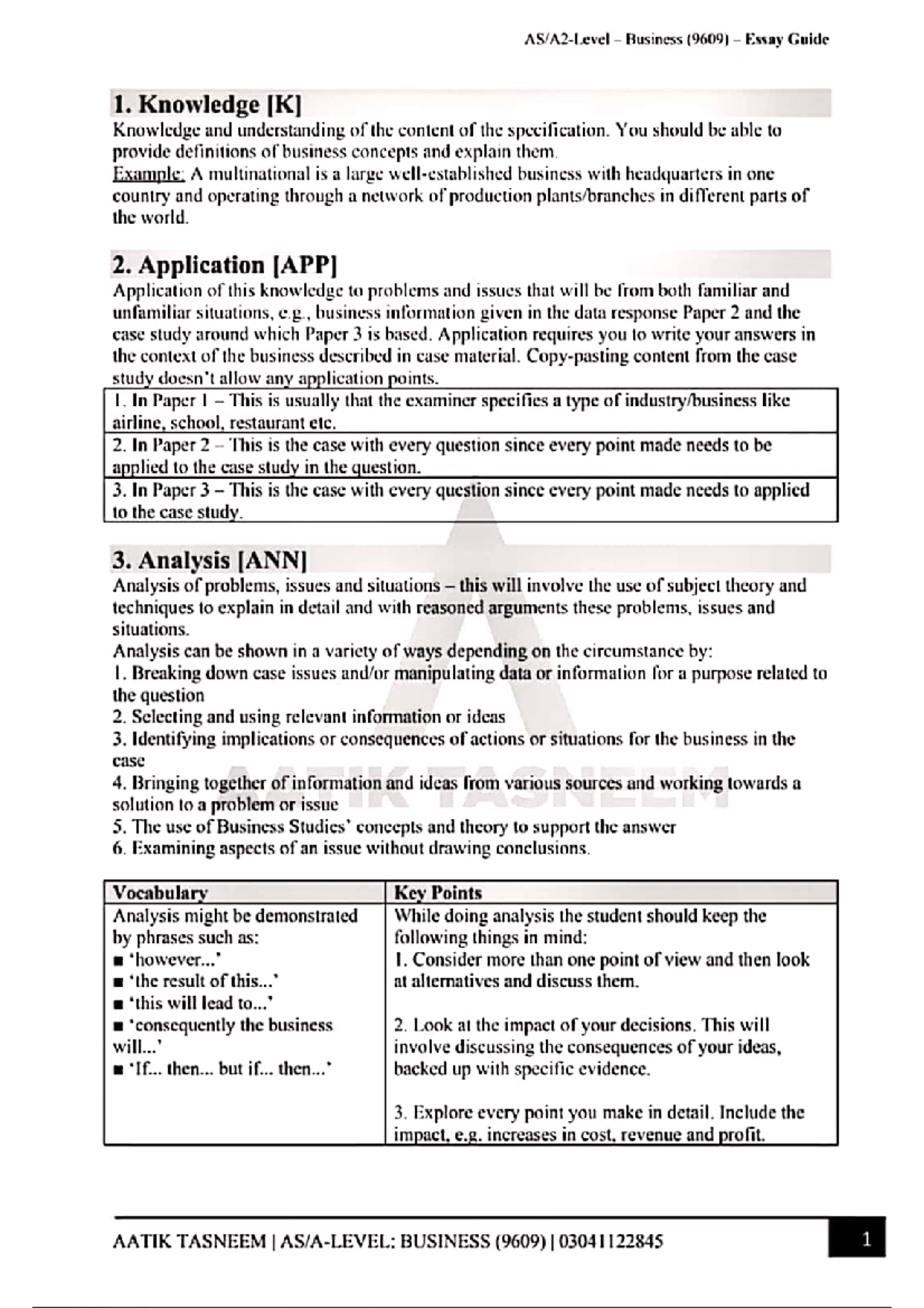 Essay Guide - a levels busines notes - Business Communication - Studocu