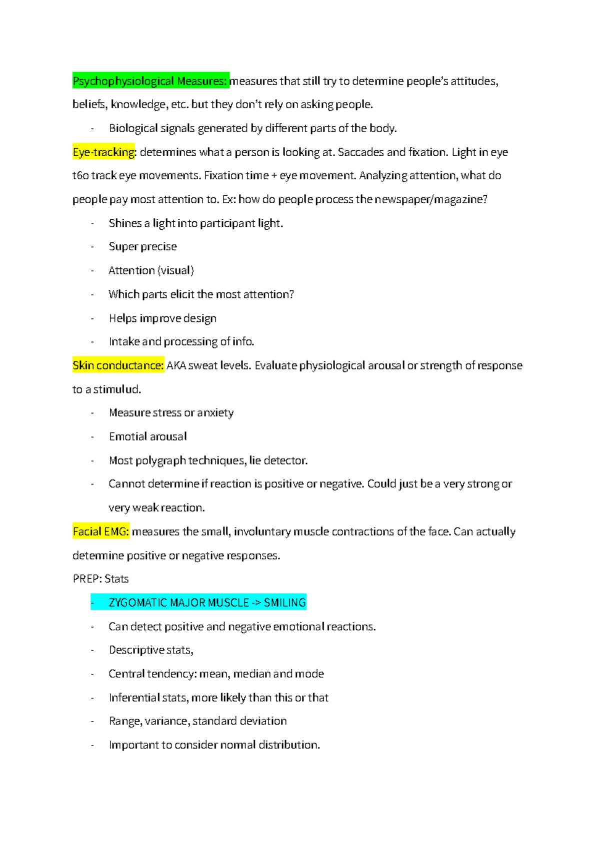 Industry Research - ... - Psychophysiological Measures: measures that ...