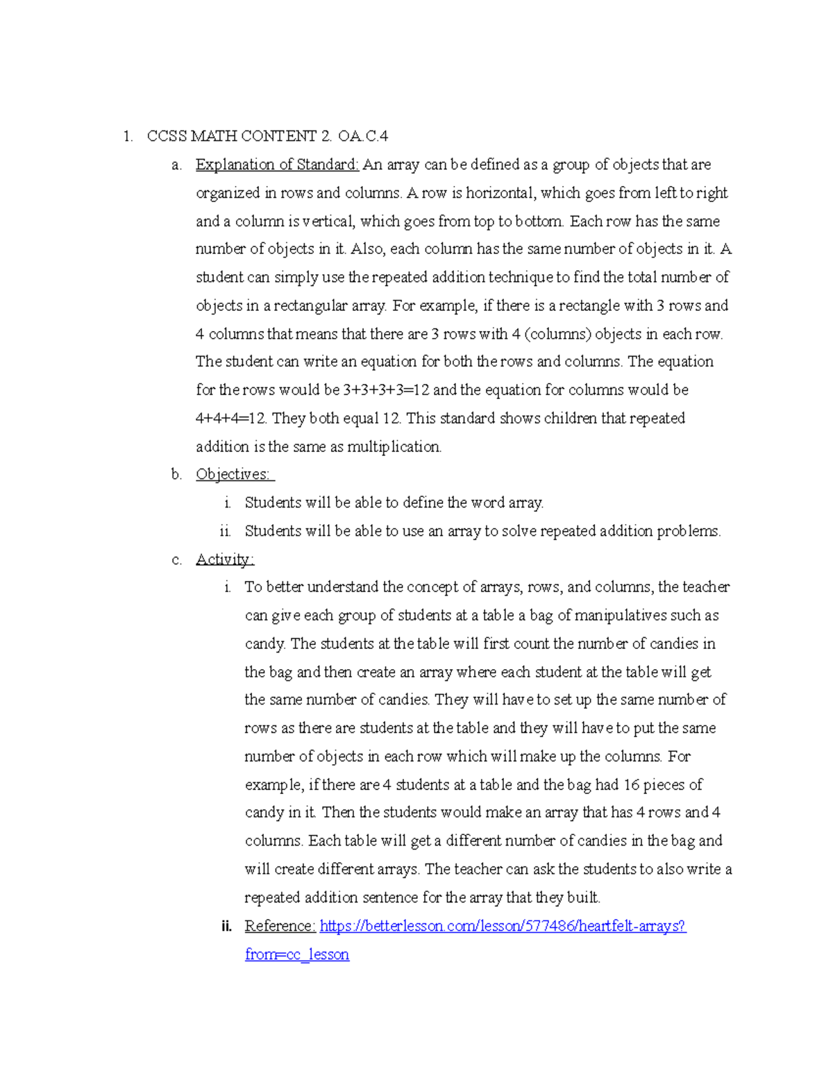 Final Exam Work 1 CCSS MATH CONTENT 2 OA A Explanation Of final-exam-work-1-ccss-math-content-2-oa-a-explanation-of