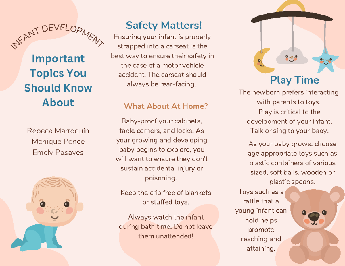 Growth and Development of the Infant - Safety Matters! Play is critical ...