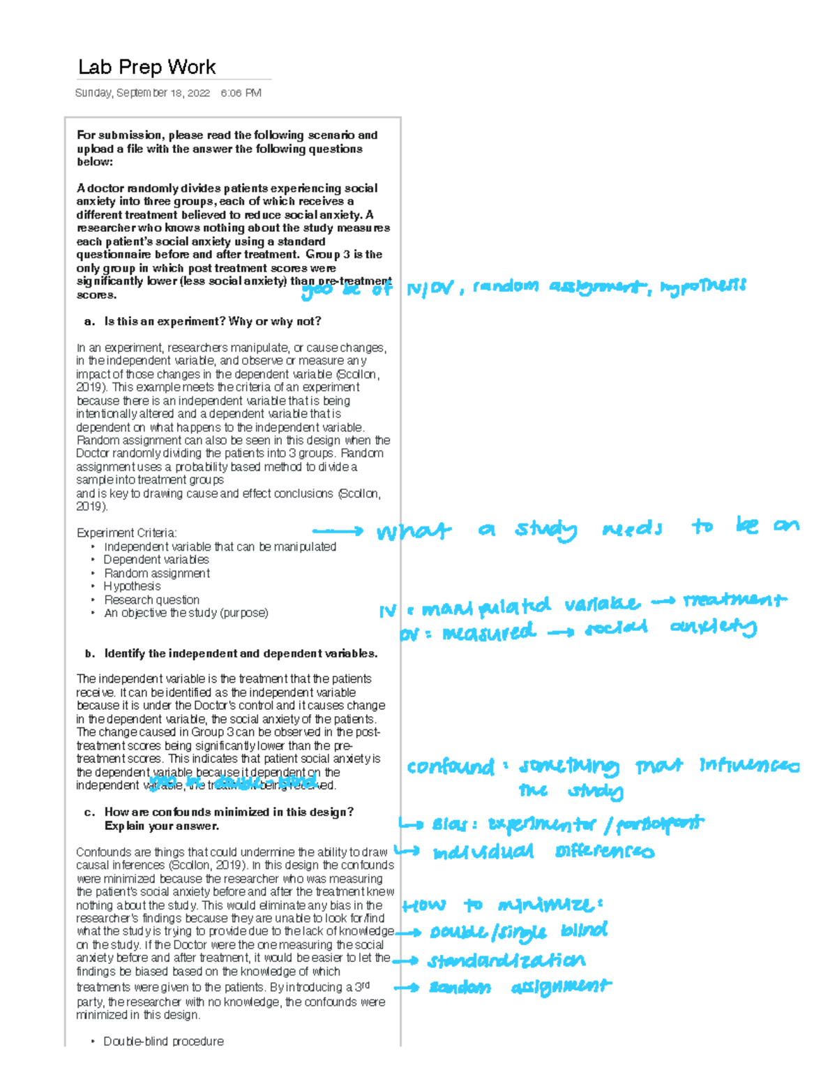 Week 3 Lab Prep Work - Completed Week 3 Lab Prep Work - Lab Prep Work Sunday, September 18, 2022 ...