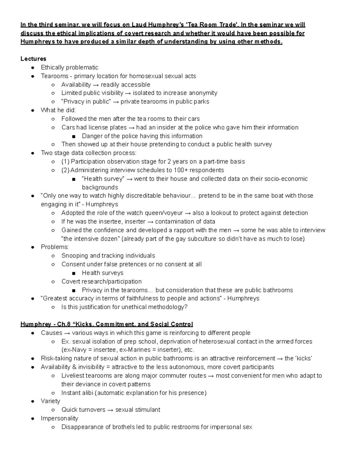 Sem 4 Tearoom Trade - In the third seminar, we will focus on Laud ...