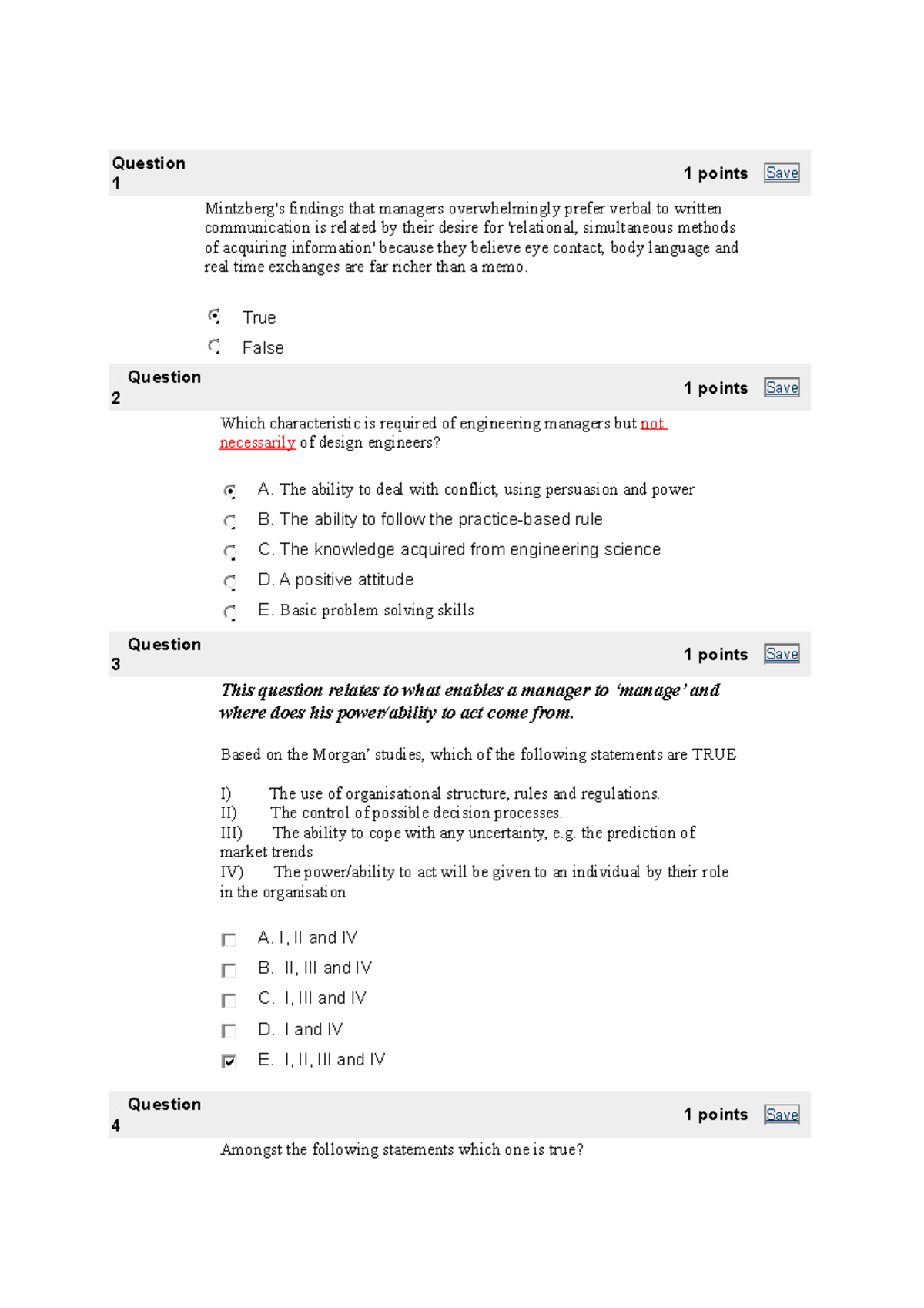 JDM - 01 - Management Setting Test 1 - Question 1 1 points Save ...