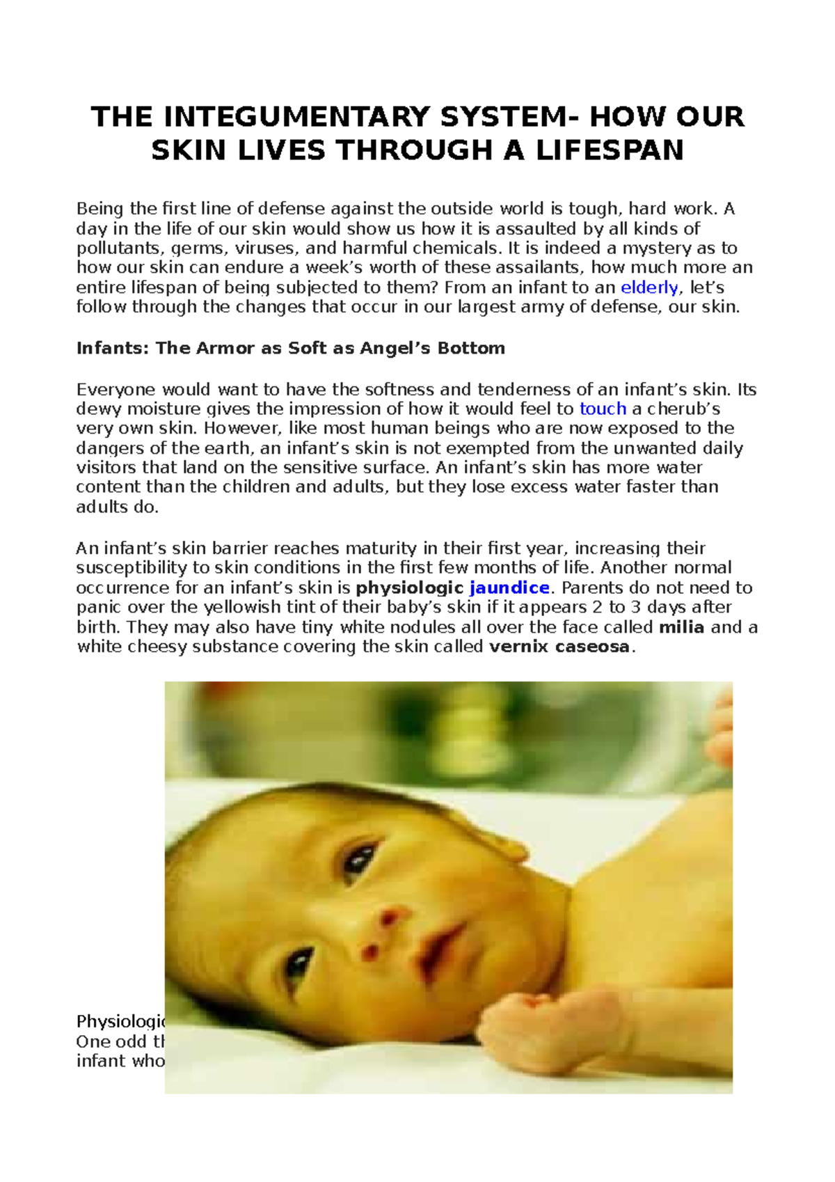 THE Integumentary System - THE INTEGUMENTARY SYSTEM- HOW OUR SKIN LIVES ...