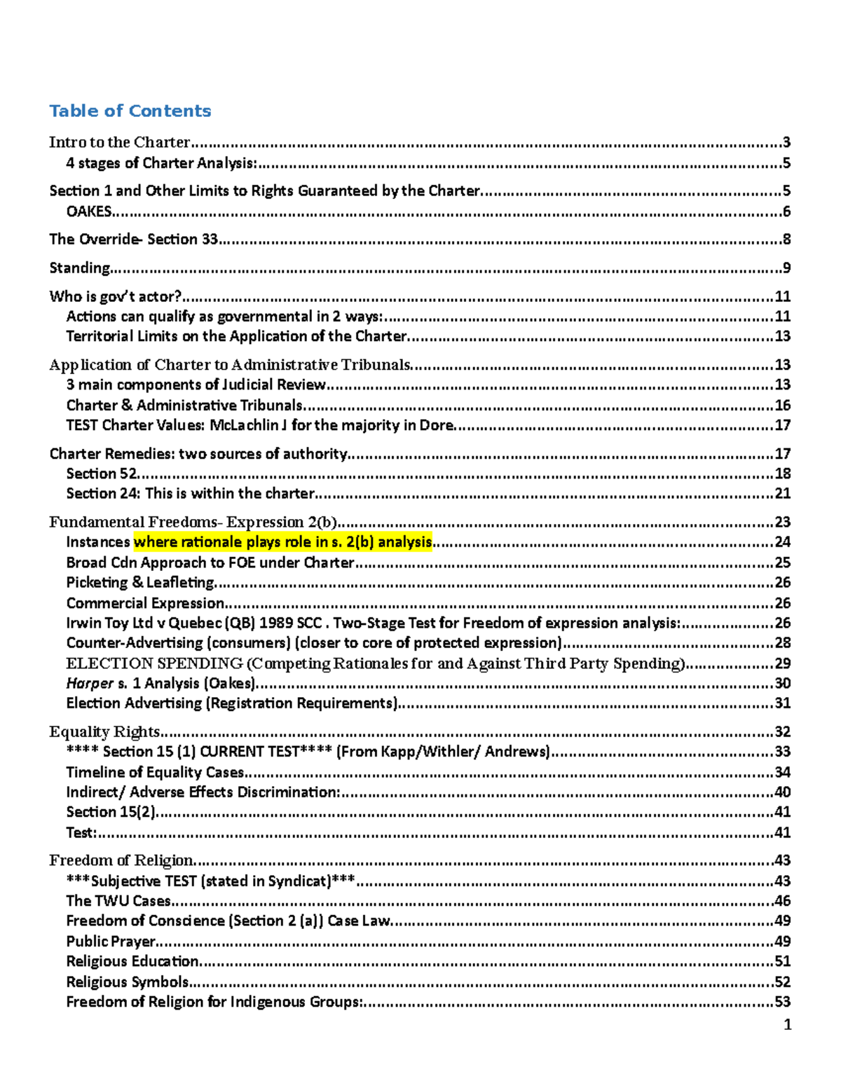 Constitutional LAW (Thornton) - 2019 - Table of Contents Intro to the ...