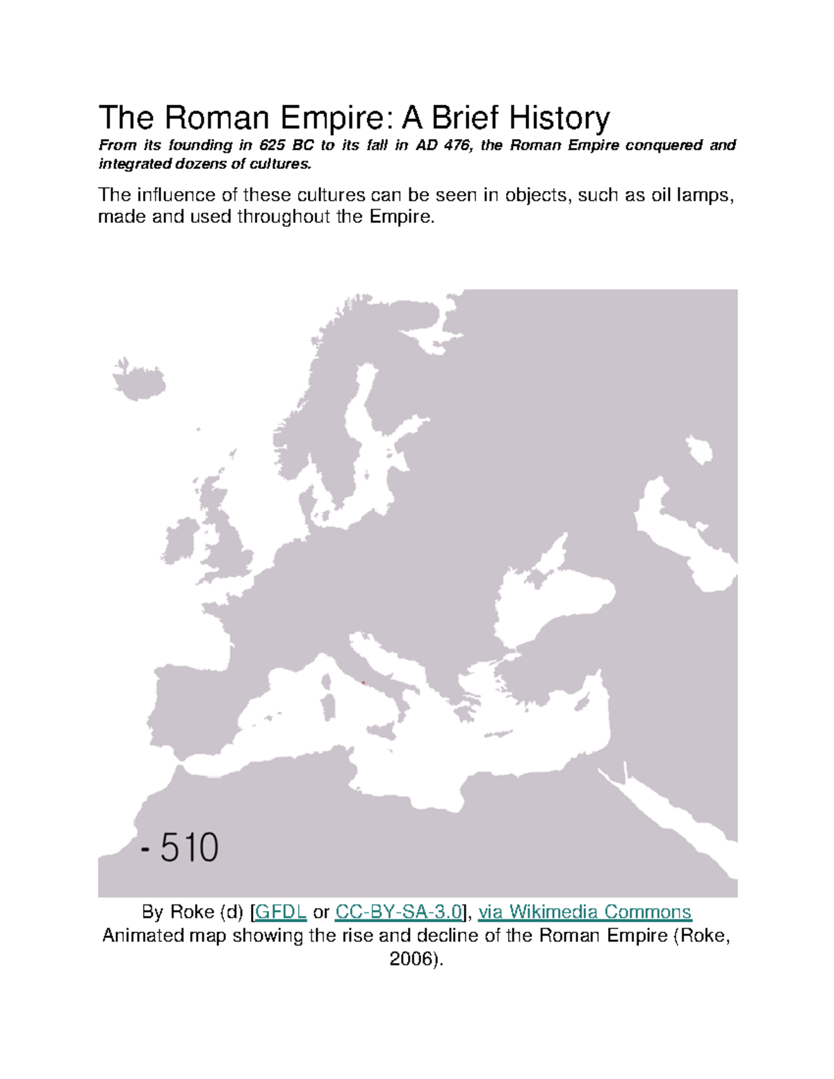 The Roman Empire Summary - The Roman Empire: A Brief History From its ...