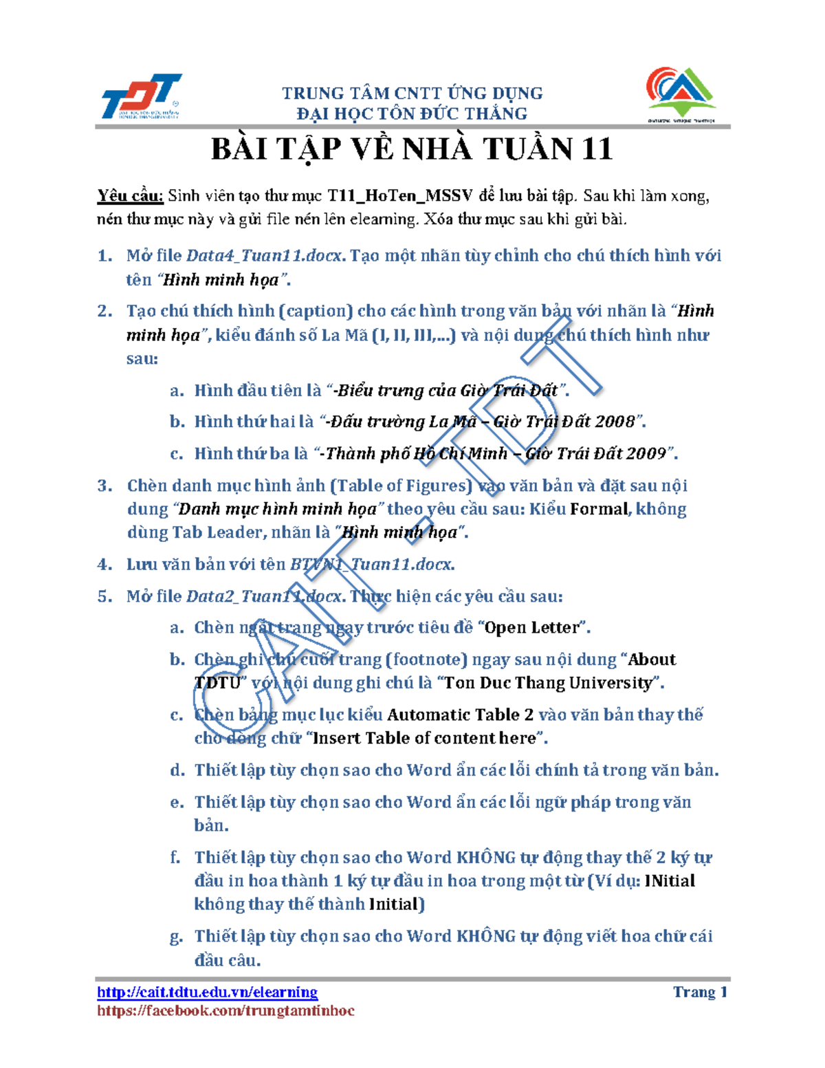 BTVenha 2016 Tuan11 - psd - TRUNG TÂM CNTT ỨNG DỤNG ĐẠI HỌC TÔN ĐỨC ...