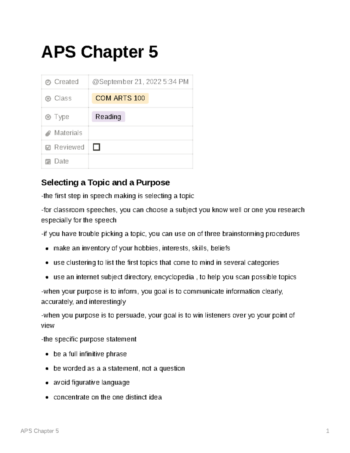 APS Chapter 5 - Studocu