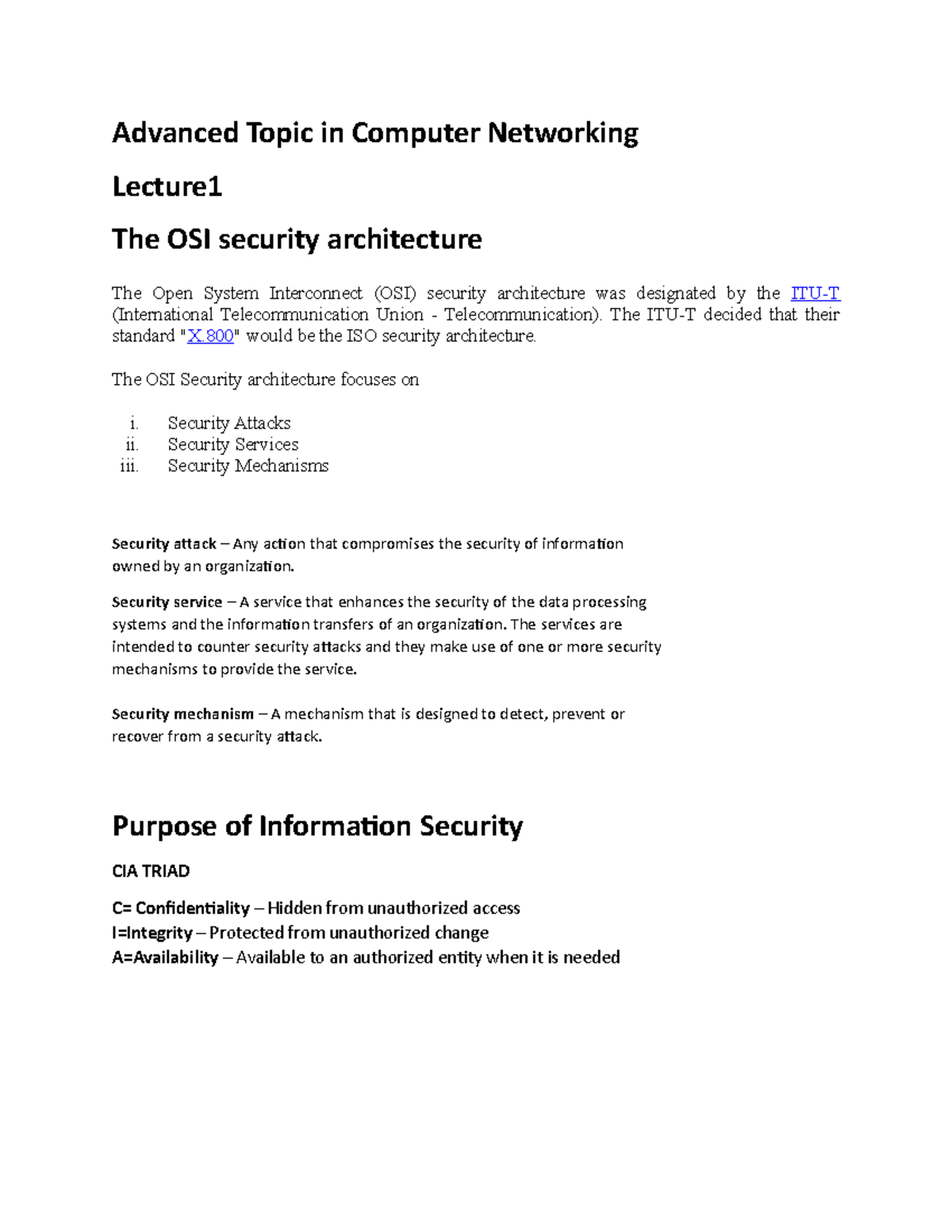 Advanced Topic in Computer Networking - Advanced Topic in Computer ...