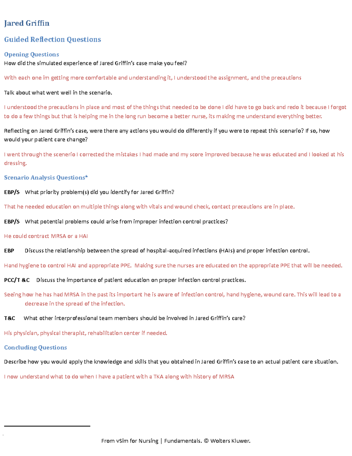 Fundamentals Case Jared Griffin GRQ - Jared Griffin Guided Reflection Questions Opening ...