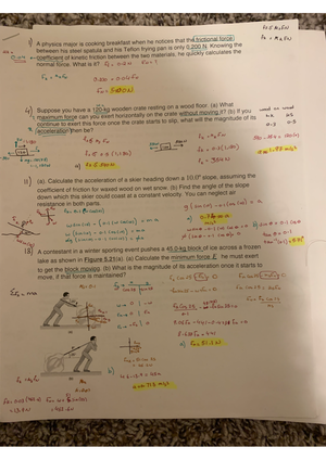 Homework 2 - Practice Problems with answers - PHYS-1401 - Studocu