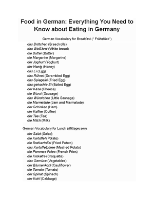 Food in German Everything You Need to Know about Eating in Germany ...