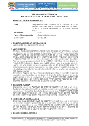 Informe Tecnico Adicional - INFORME TECNICO ADICIONAL DE OBRA N° 02 DEDUCTIVO N° 02 Rev. DRENAJE ...
