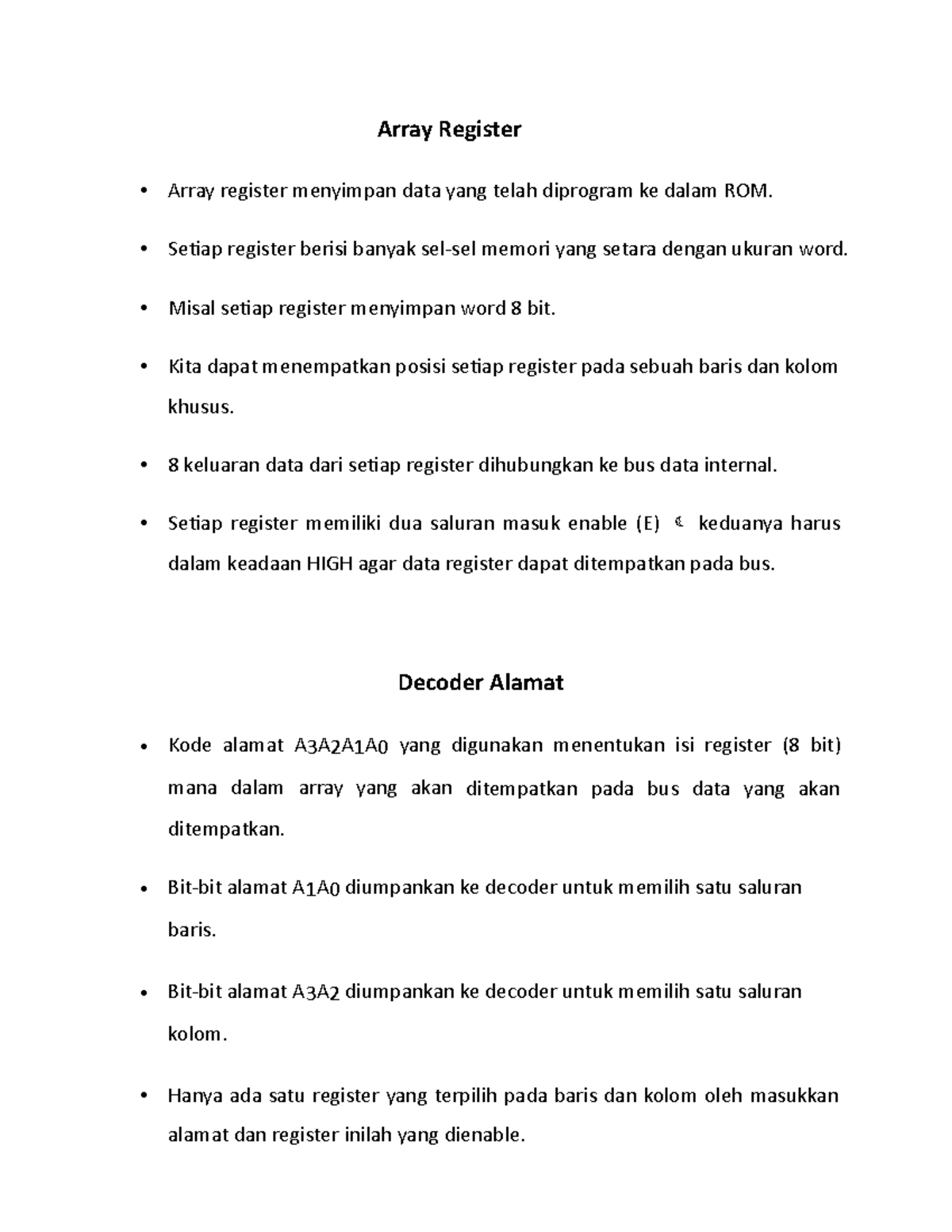Array Register Orkom - Mochamad Fajar Wicaksono, S.Kom., M.Kom - Array Register Array register ...