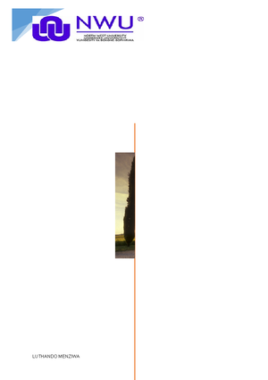 NWU - North-West University - Studocu