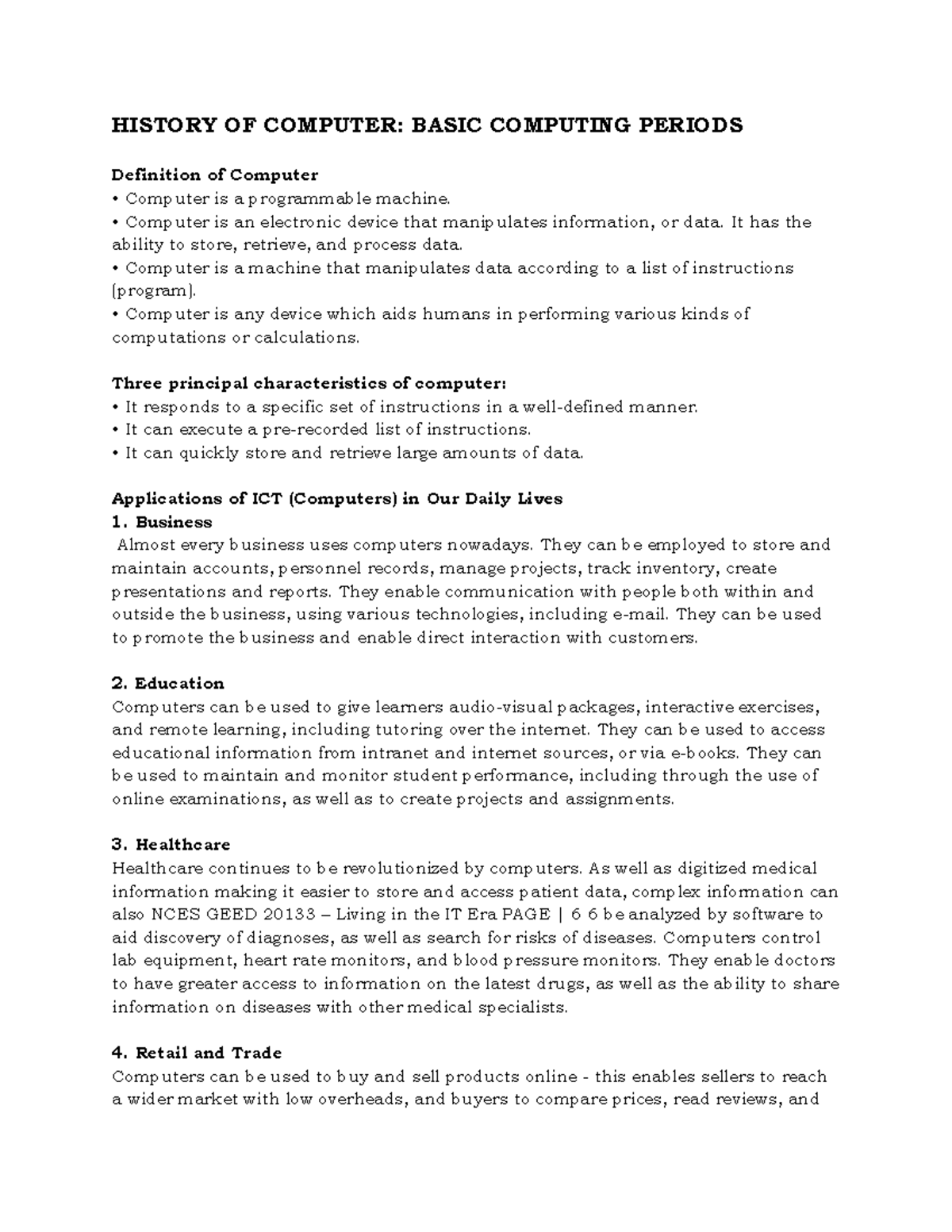 History-OF- Computer - Thank you - HISTORY OF COMPUTER: BASIC COMPUTING ...