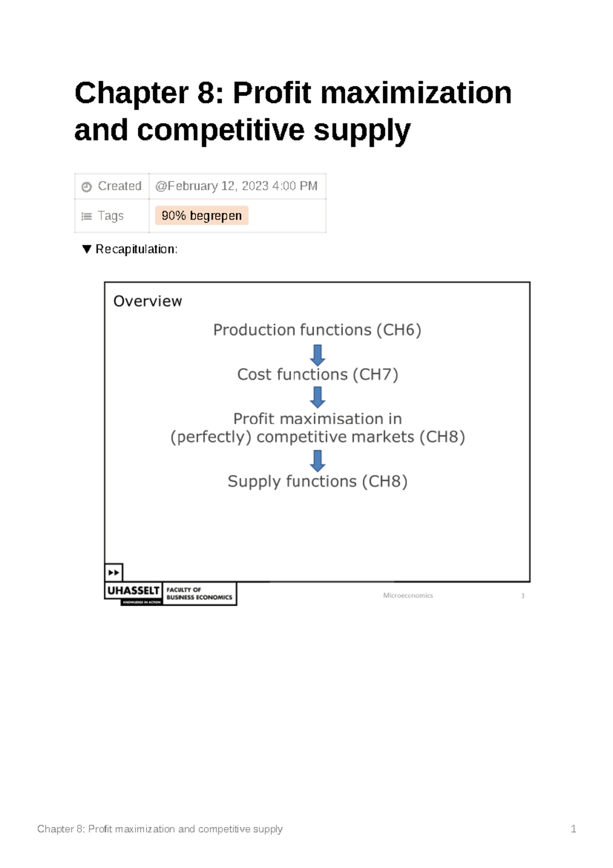 Chapter 8 Profit maximization and competitive supply - Chapter 8 ...