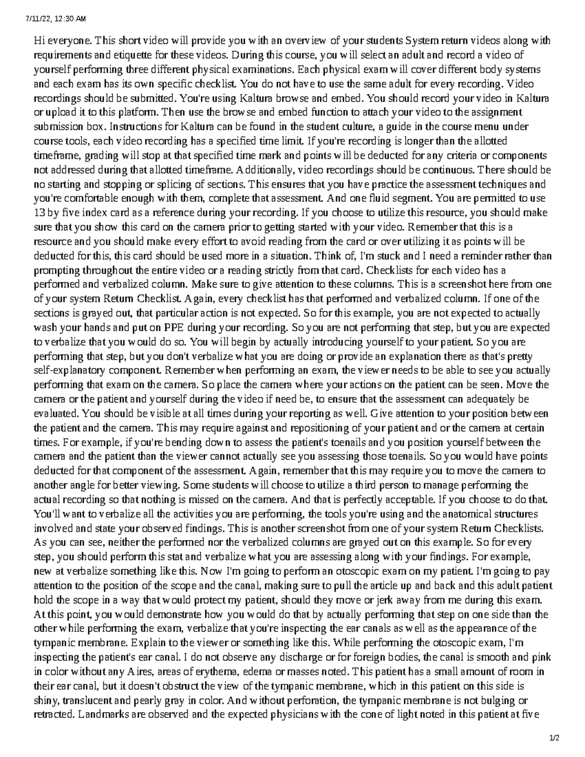 Skills video transcript - 12:30 AM Hi everyone. This short video will ...