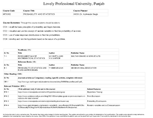 MTH401 UNIT1 B - this also for practice - probability and statistics ...