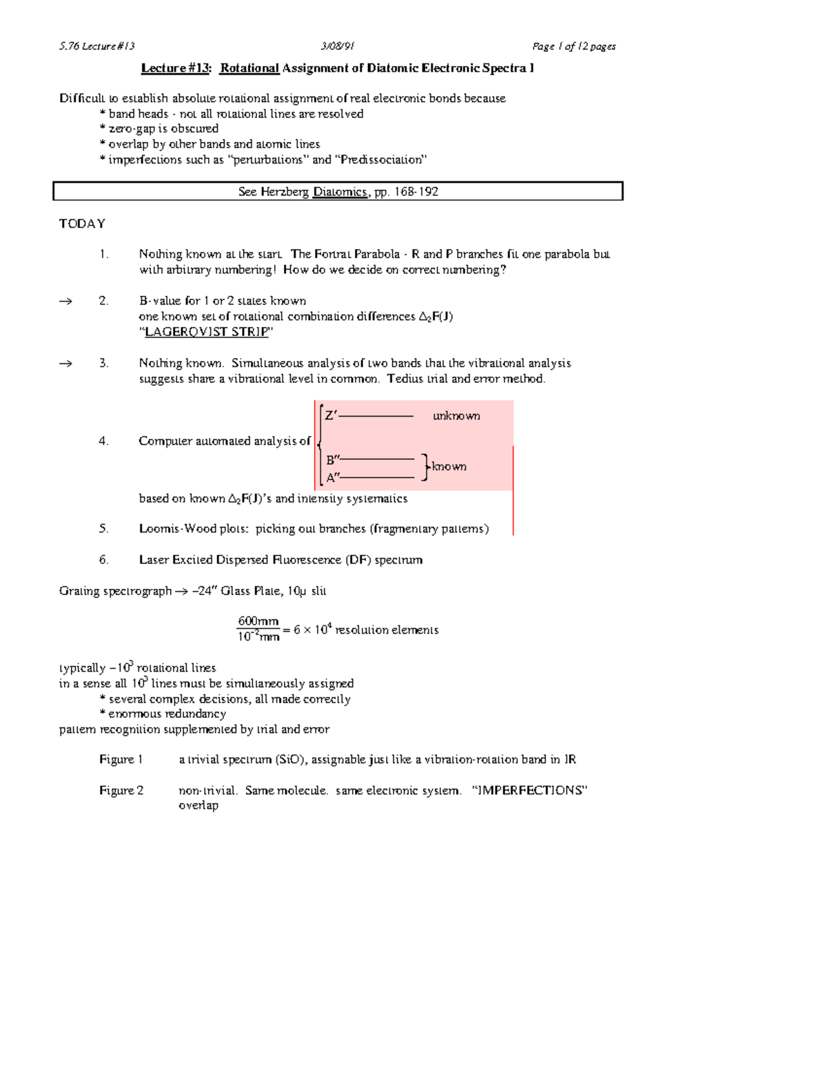 Lec 13 - lecture week 13 notes with equations and examples on Molecular ...