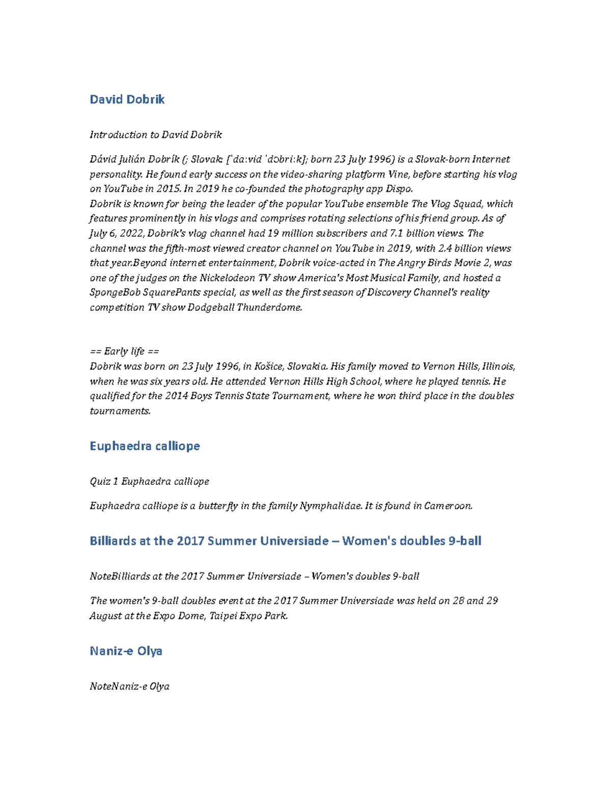 PSY167 Essay David Dobrik - David Dobrik Introduction to David Dobrik ...