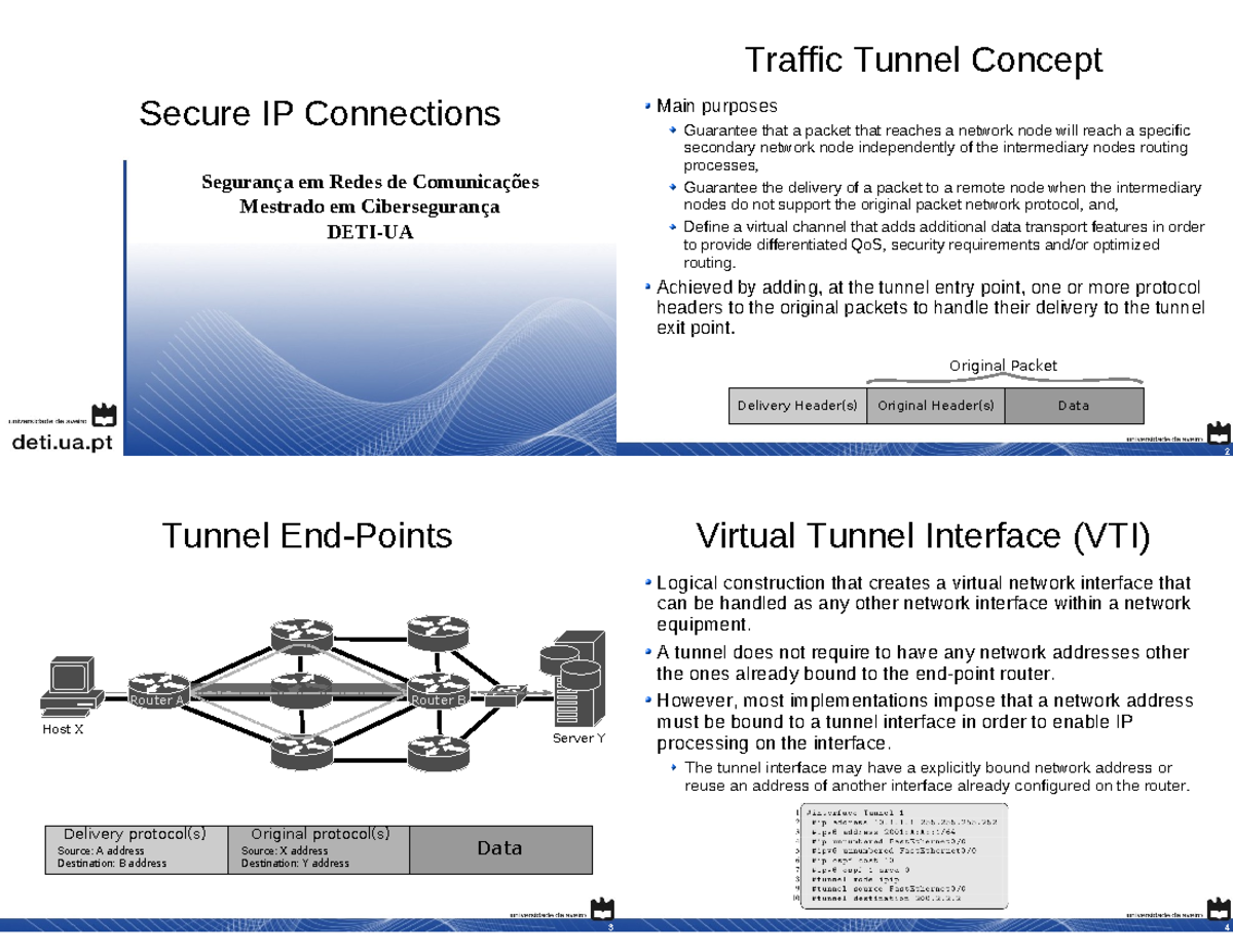 5 - Secure Communications - Secure IP Connections Segurança em Redes de ...