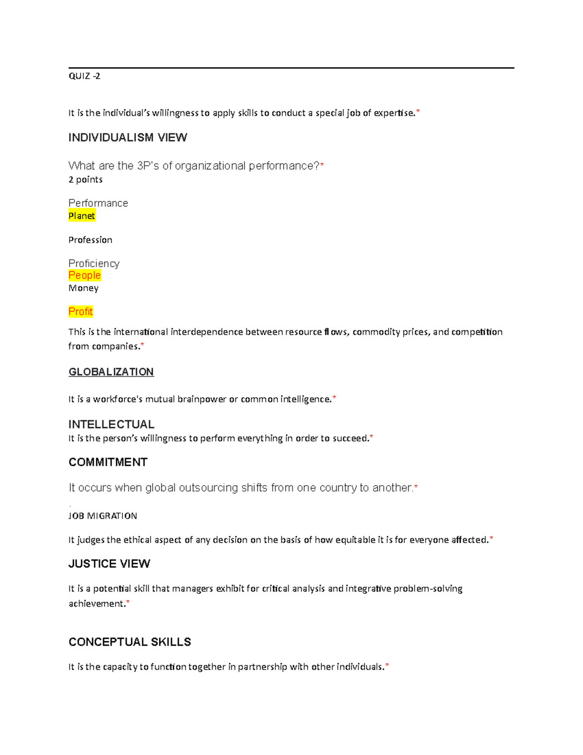 BA 300 QUIZ 2 - Practices and example notes - QUIZ - IDENTIFICATION It ...