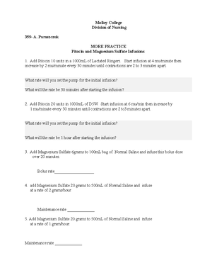 Heparin drip calculation reference - Heparin Drip Calculation Reference ...
