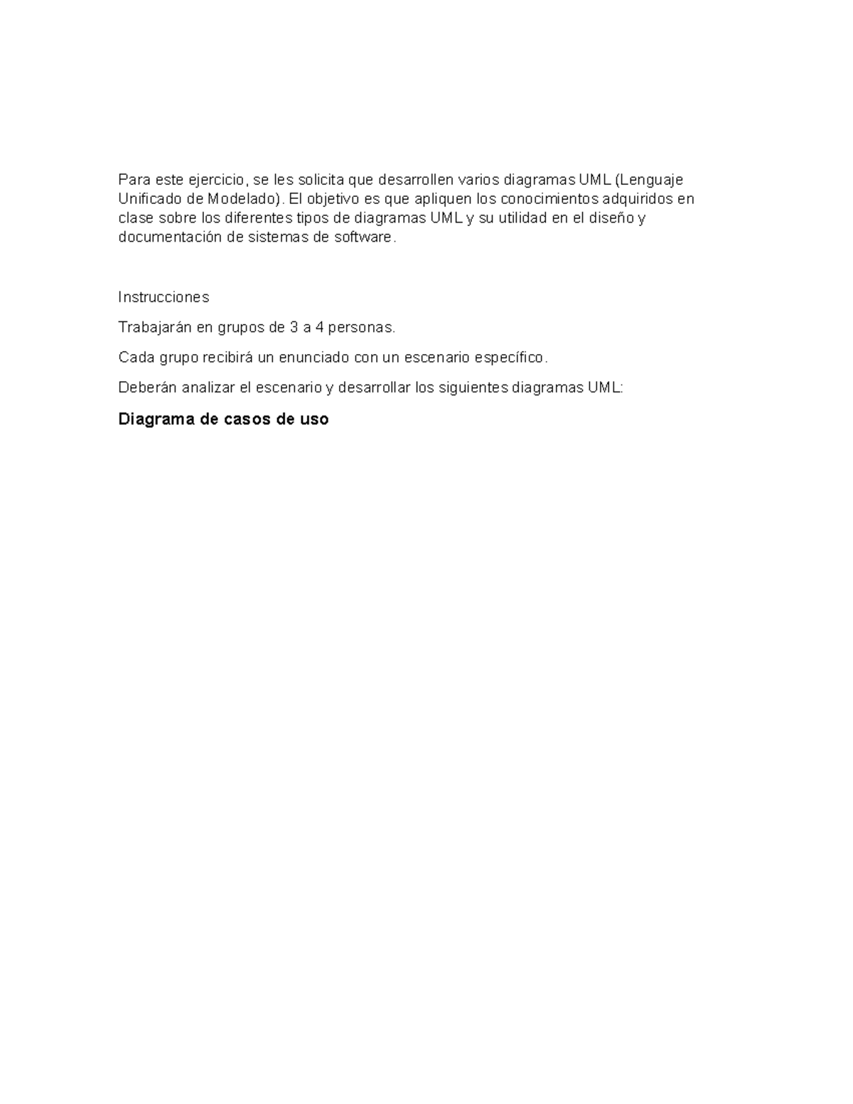 Logica - ... - Para este ejercicio, se les solicita que desarrollen ...