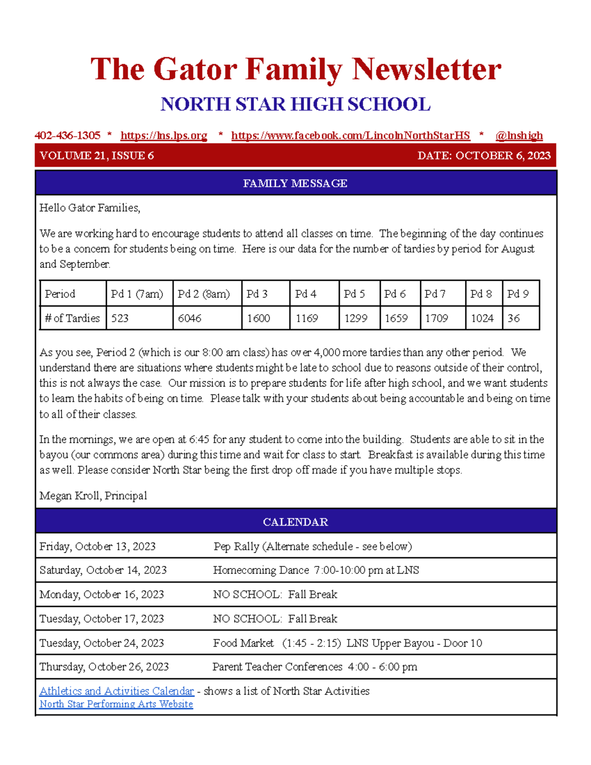 Gator Family Newsletter V21 I6 (October 6, 2023) - The Gator Family ...