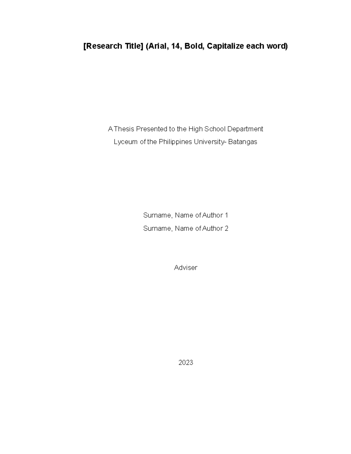 23 24 Template Updated 1 - [Research Title] (Arial, 14, Bold ...