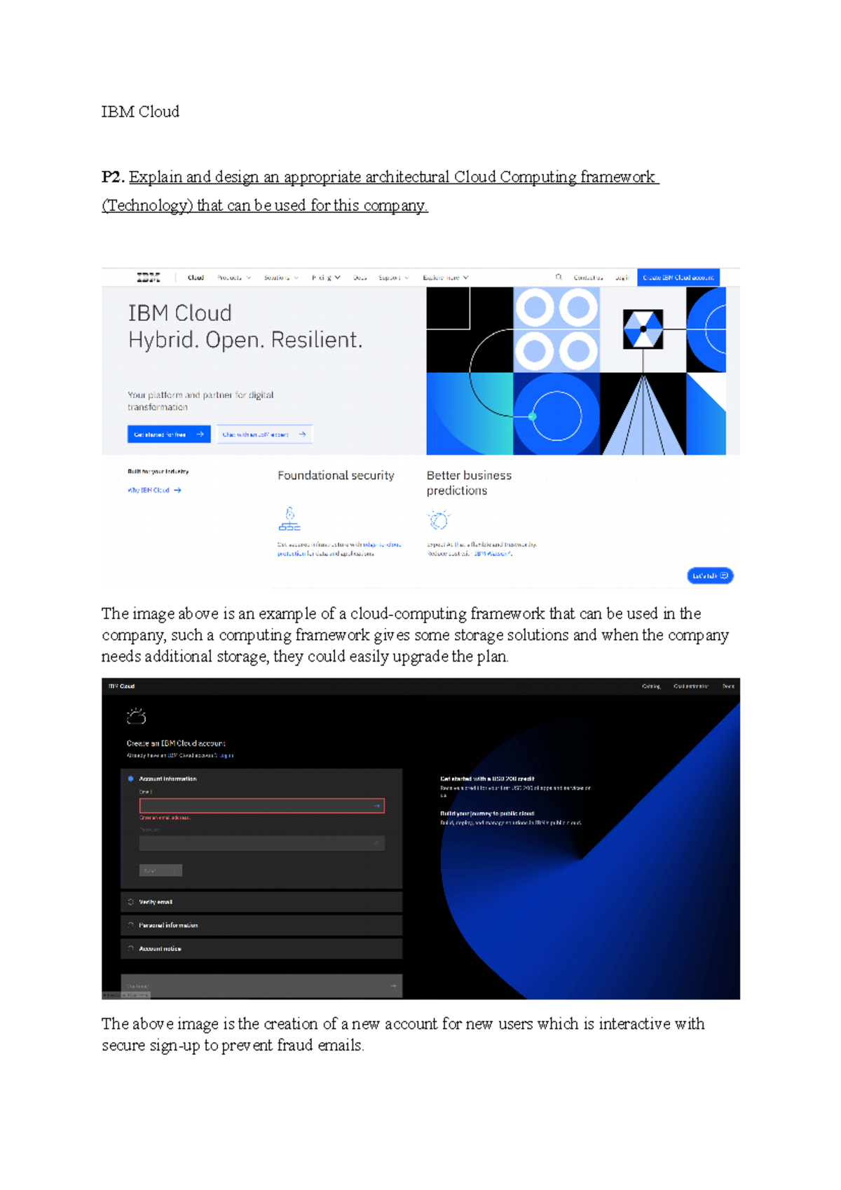 IBM cloud - Notes of the necessary - IBM Cloud P2. Explain and design ...