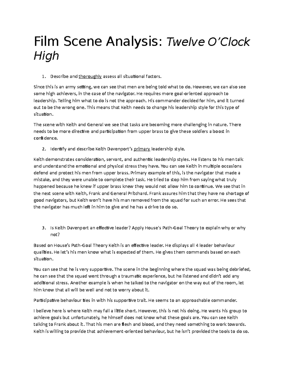 Analytical Skills Builder Module 8 - CMHR405 - Film Scene Analysis ...