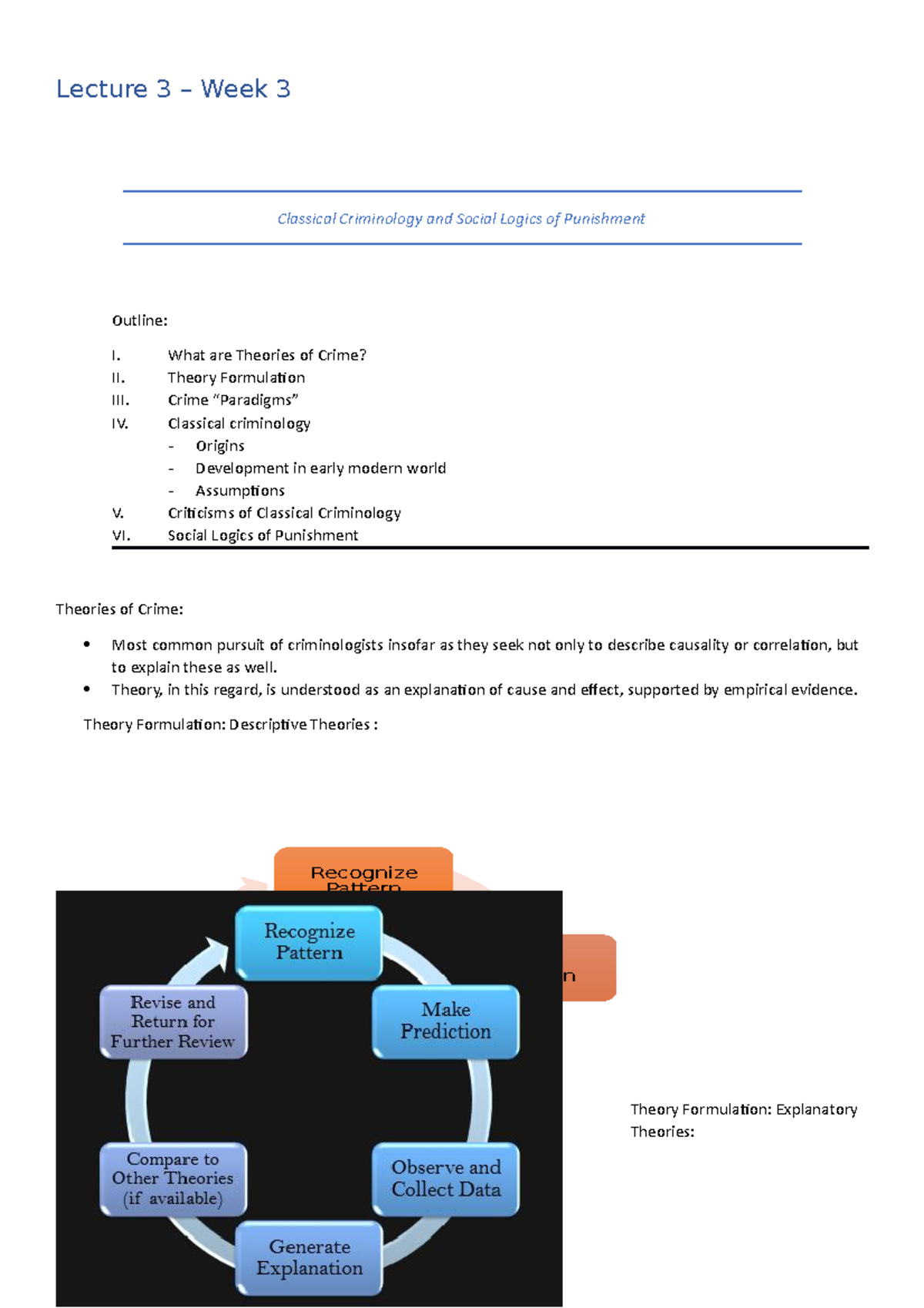 Lecture 3 - Recognize Pattern Make Prediction Observe and Collect Data ...