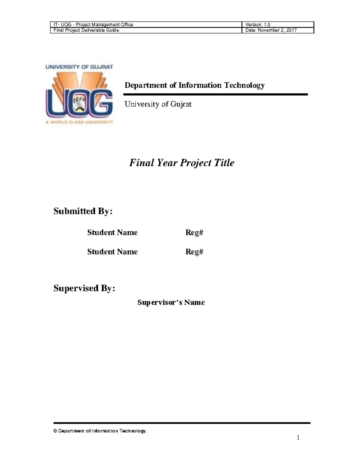 Complete FYP Documentation - Final Project Deliverable Guide Date ...
