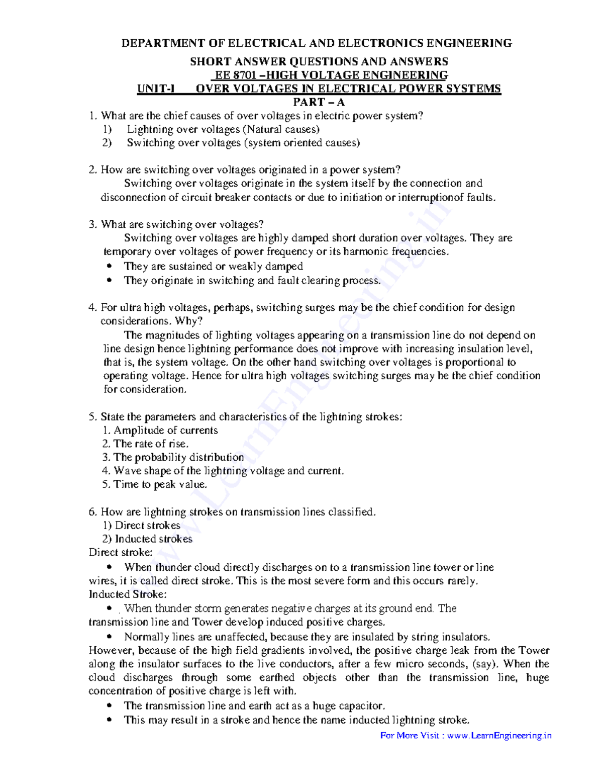 2m qa and 15 qb EE8701 QB- By www - DEPARTMENT OF ELECTRICAL AND ...
