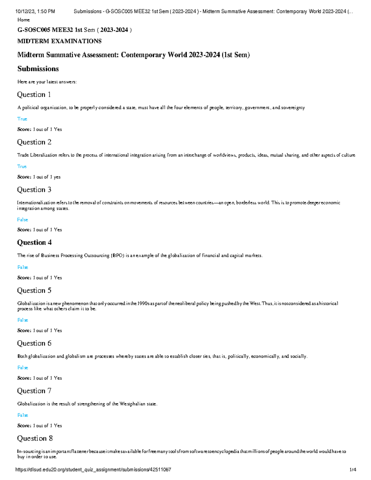 Contempexam - MIdterm - 10/12/23, 1:50 PM Submissions - G-SOSC005 MEE32 1st Sem ( 2023 - 2024 ...