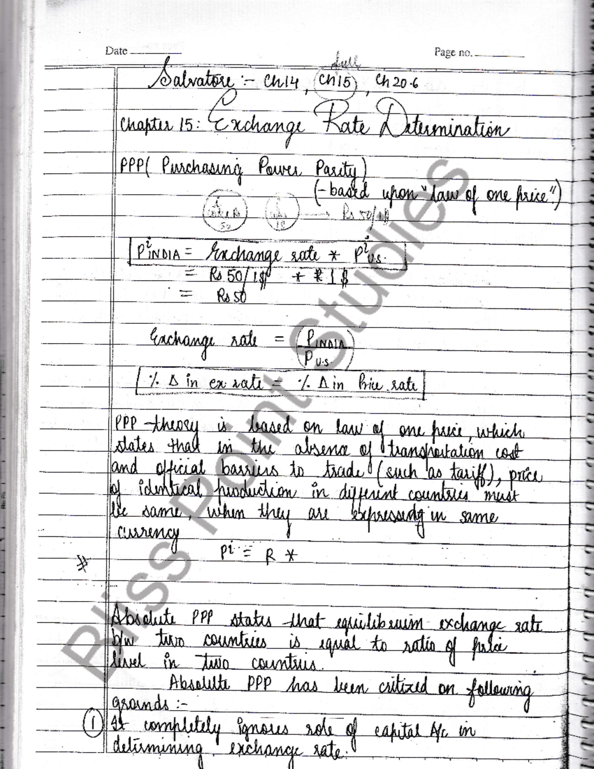 Unit-3 Open Economy Ch-15 (Salvatore ) - Fage nc %w -t + . t- : ,a ir i ...