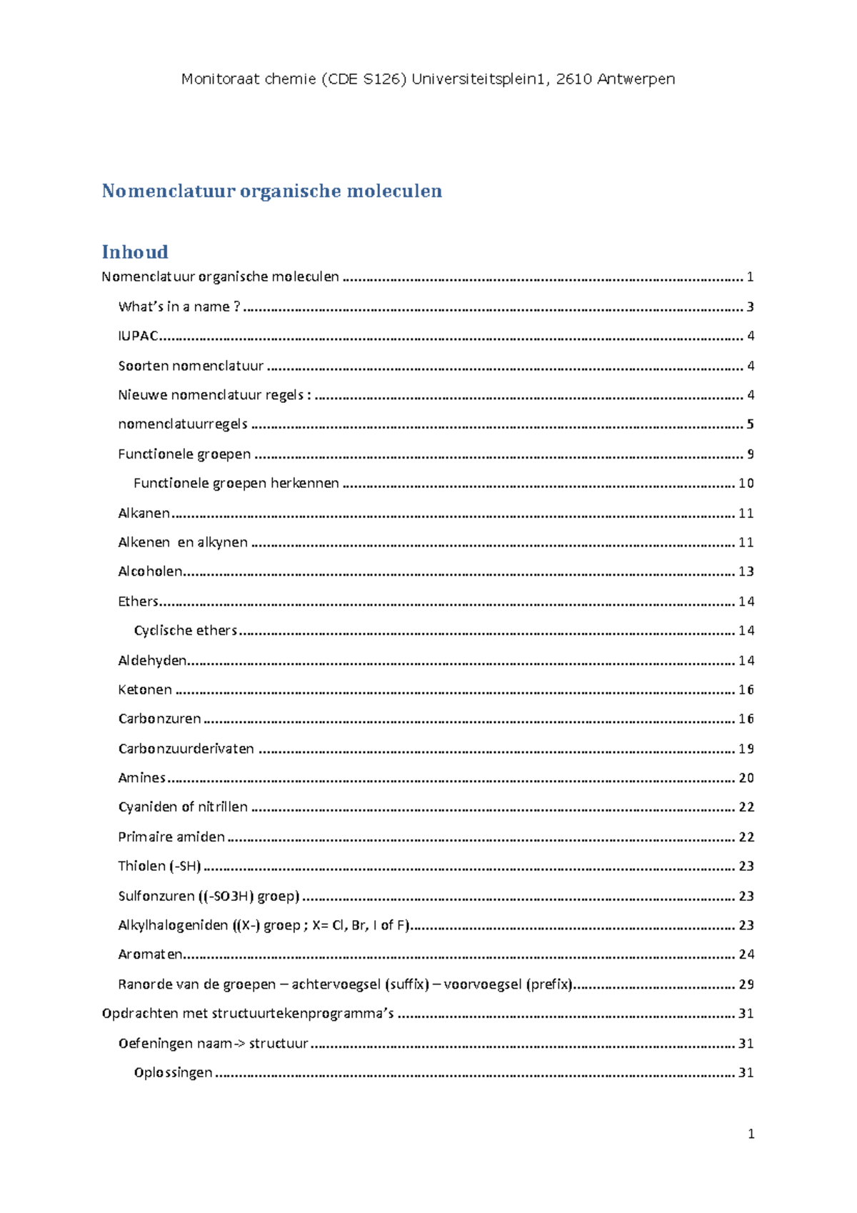 Nomenclatuur chemie, naamgeving verschillende groepen - Nomenclatuur ...