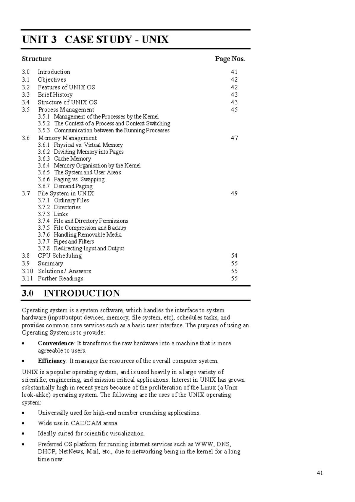 Block-3 MS-041 Unit-2 - This documents contains second unit of Operating Systems-mcs-041 - Studocu